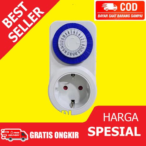 Jual Stop Kontak Timer Listrik Switch ON OFF Alat Pengatur Waktu ...