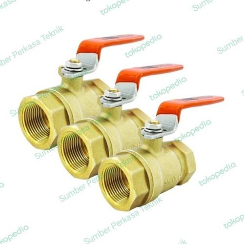 Jual Ball Valve Kuningan ( Stop Kran Brass Kuningan ) Drat 2" inch - Jakarta Barat - Sumber ...