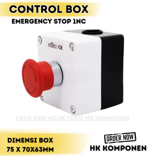 Jual push button emergency stop on off switch nc box weatherproof ...