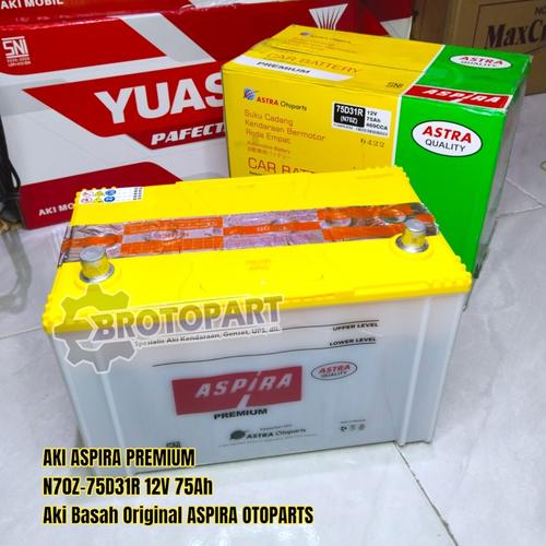 Jual Aki Mobil Isuzu Truk Elf NHR 55, DMax Accu ASPIRA N70Z 12v 75Ah ...