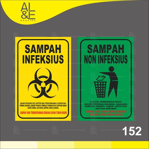 Jual 152 - STIKER SAMPAH INFEKSIUS DAN NON INFEKSIUS, MEDIS DAN NON ...