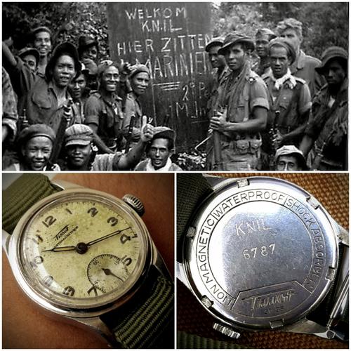 Jual jam perang dunia ke 2 TISSOT KNIL WW2 1939 military watch seikosha ...