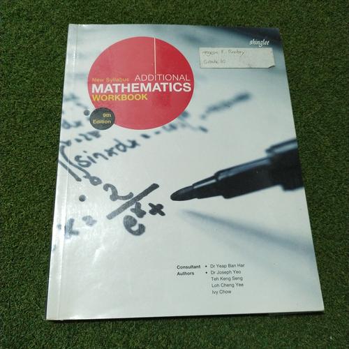Jual NEW SYLLABUS ADDITIONAL MATHEMATICS WORKBOOK 9th EDITION - Kota ...