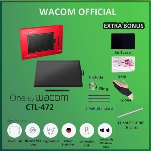 Promo Wacom One Small CTL - 472/K0-CX Creative Pen Tablet CTL472 CTL ...