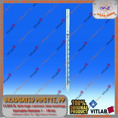 Jual VITLAB Measuring Pipette, PP, Class B (Pipet Ukur Plastik ...