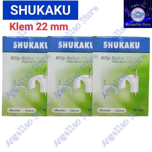 Jual Klem SHUKAKU 22 mm~Klem Paralon~Klem Pipa~Klem Kabel~22 mm~Putih ...