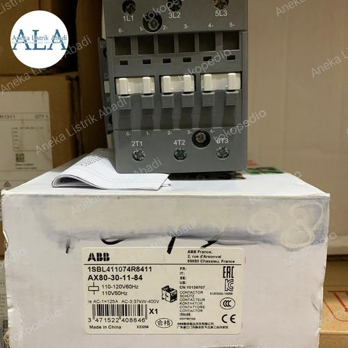 Jual CONTACTOR KONTAKTOR ABB AX80 AX80-30-11-80 ORIGINAL - Jakarta ...