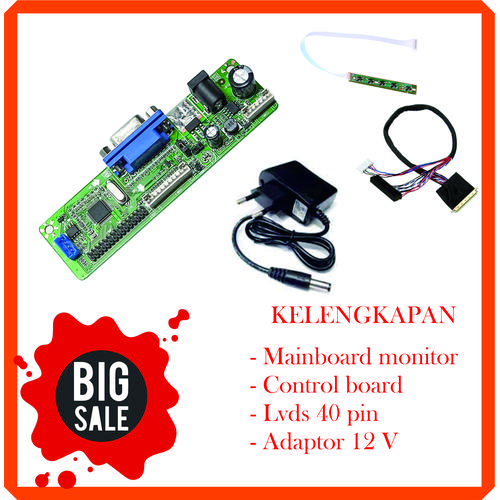 Jual UNIVERSAL BOARD MONITOR LED PAKET EKS LAPTOP 40 PIN - Kota ...