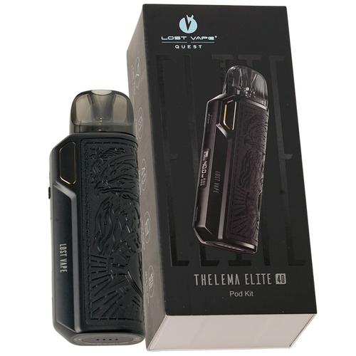 Promo Pod Vape Thelema Elite 40 Kit 40W 1400Mah Eagle Black By Lostvape ...
