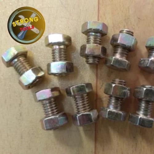 Jual Mur Baut Plat Siku Rak Besi Lubang 8 x 15 mm Warna Kuning - Kota ...