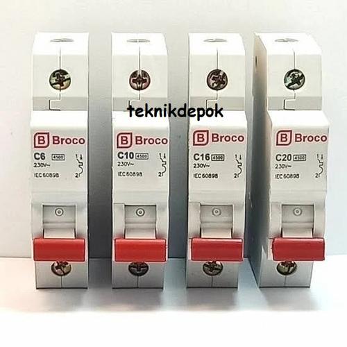 Jual sikring 6 ampere sekring lampu alat pemutus arus listrik MCB broco - 32A - Kota Depok ...