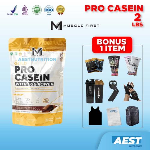 Jual Muscle First Pro Casein 2 lbs 900 gram Time Release Whey Protein ...