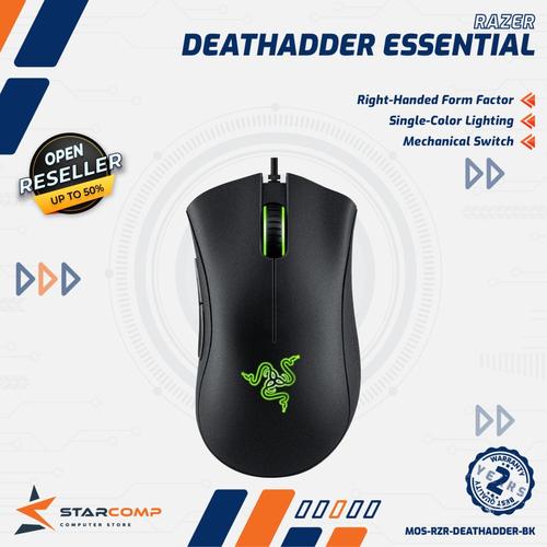 Jual Razer Deathadder Essential Gaming Mouse 6400 DPI - Hitam - Kota ...