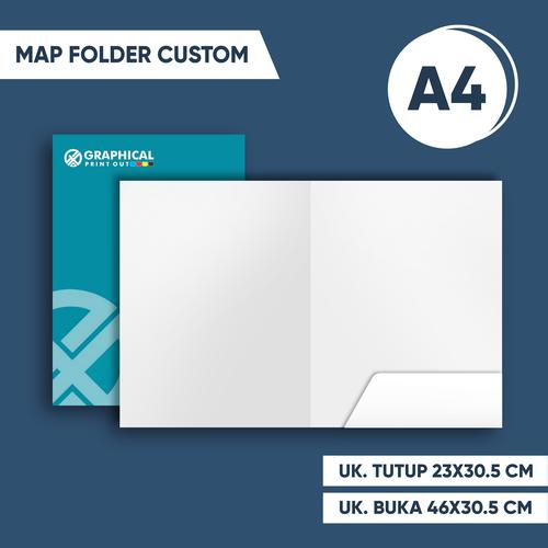 Jual Cetak Map Folder Custom / Map Berkas Ukuran A4 - TANPA LAMINASI, 1 SISI - Kota Bandung ...