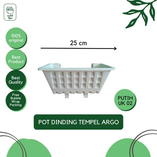Promo pot bunga tanaman ARGO dinding tempel vertical garden PUTIH UK 02 ...