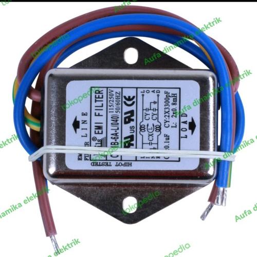 Jual NOISE FILTER EMI 6A 110-220Vac NOISE FILTER 10A BUKAN TDK Lambda ...
