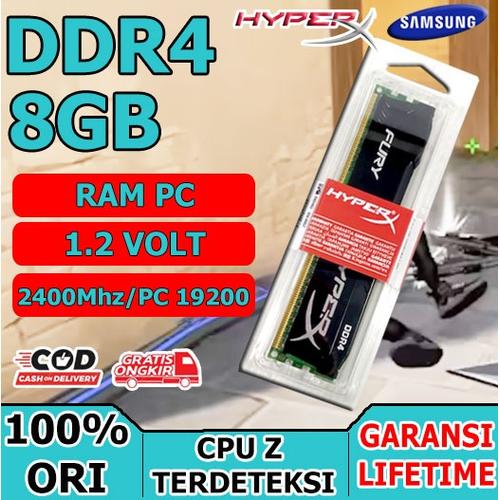 Promo RAM MEMORY PC KOMPUTER GAMING DDR4 8GB HYPER X FURY / RAM GAMING - HYPER HYNIX, 8GB ...