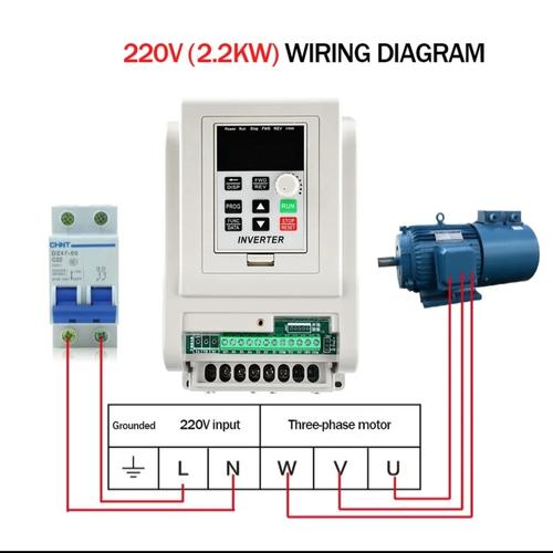 Jual Inverter Variable Speed Driver 2,2Kw input 1ph 220V to 3Ph 220V ...