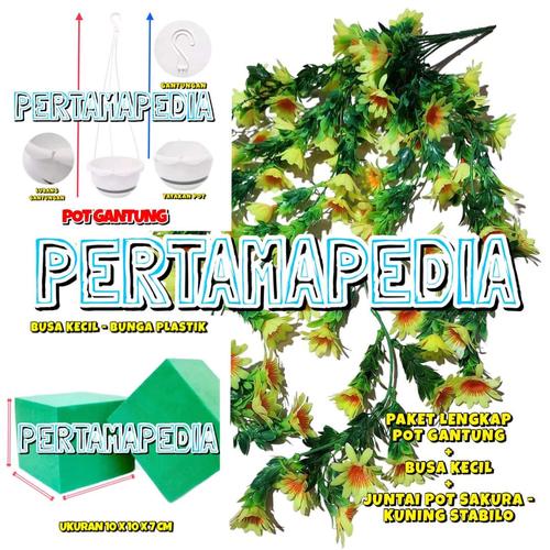 Jual Daun Bunga Plastik/ Daun Bunga Rambat/ Daun Bunga Palsu - Kuning ...
