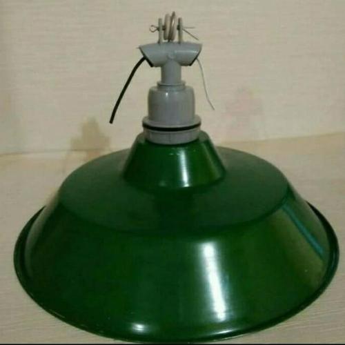 Jual Super Cap Hijau Lampu Jalan plus Fitting besi e27 WD outdoor kap ...