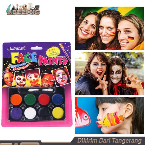 Jual 8color Face Body Paint Anak Cat Muka Anak Mainan Cosplay Body ...