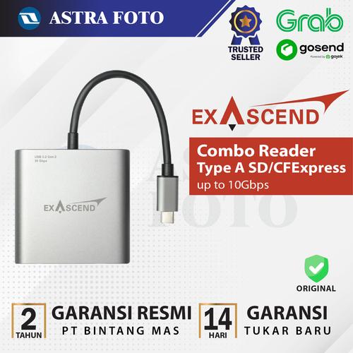 Promo Card Reader Exascend Combo Reader Type A SD/CFExpress up to ...