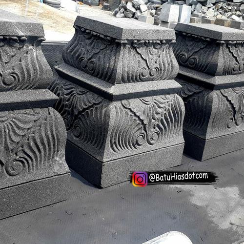 Jual (Tiang Soko 15 cm) Umpak Batu Rumah Joglo - Polosan, Pendek - Kab ...