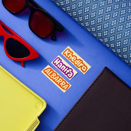 Jual Stiker Nama Waterproof, Sticker Nama Cutting Outline,Label Nama ...