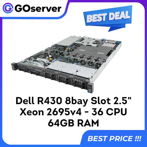 Jual Server DELL R430 2695v4 RAM 64GB Bezel Dual PSU - Kota Surabaya - GOserver | Tokopedia