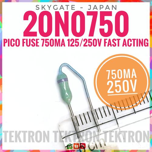 Jual SKYGATE-JAPAN PICOFUSE 750mA 250V PICO FUSE FAST ACTING QUICK ...