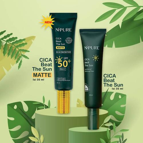 Jual NPURE Sunscreen Cica Beat The Sun Glow Matte SPF 50+ PA ...