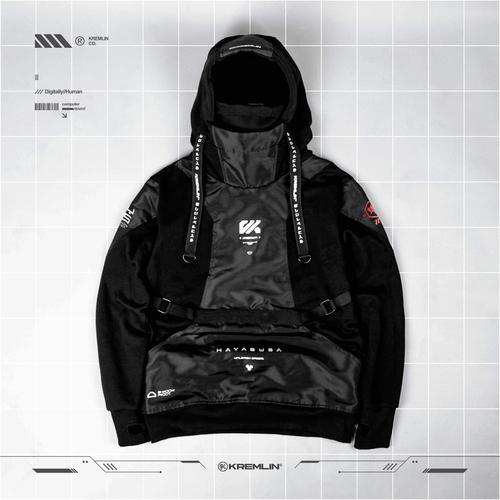 Promo KREMLIN Cyber Techwear Pullover Hoodie - HAYABUSA - M Cicil 0% 3x ...