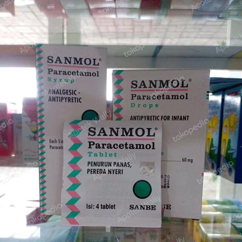 Jual Sanmol / Sanmol Forte Syrup / Drop Paracetamol - Obat Penurun ...