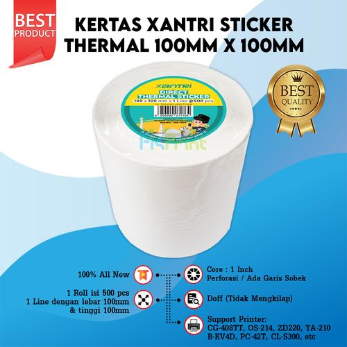 Jual Kertas Sticker Label Thermall Resi Marketplace Varian Xantri ...