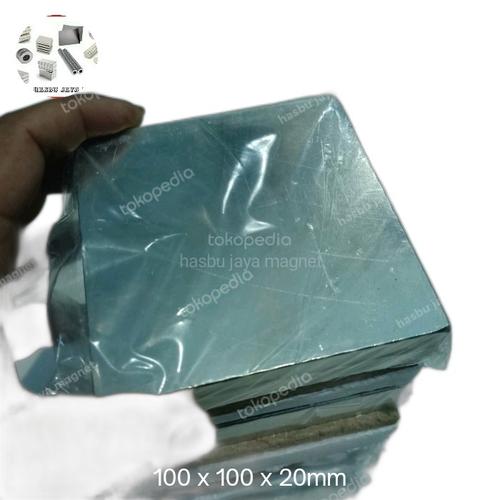 Jual magnet super kuat 100 x 100 x 20mm Neodymium N52 - Jakarta Pusat ...