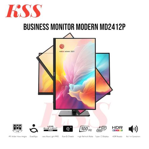 Jual Monitor MSI Modern MD2412p 24 Inch 100Hz IPS, Type C, Speaker ...