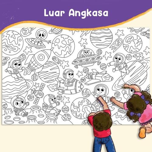 Jual TERLENGKAP Giant Coloring Sheet/Kertas Mewarnai Jumbo/Raksasa/Big ...