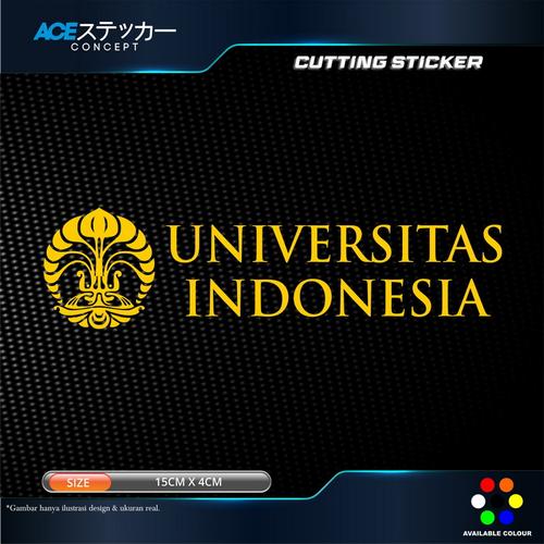 Jual Cutting Sticker UI Universitas Indonesia Logo Stiker Kaca Mobil ...