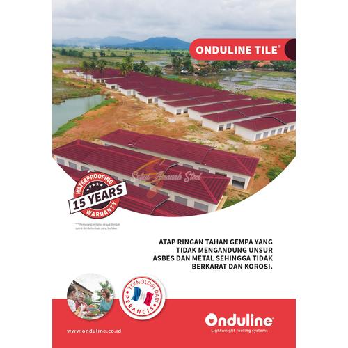 Jual ONDULINE TILE ATAP/ATAP SEKOLAH/PASAR/RESORT - 3D Dual Red - Kota ...