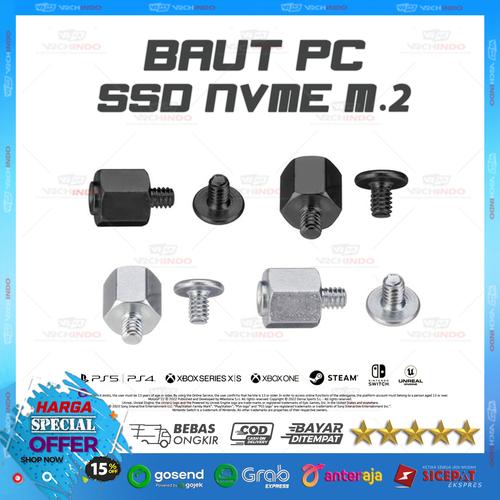 Jual Baut Screw Sekrup SSD NVME M2 Pcie Motherboard Komputer PC Desktop ...
