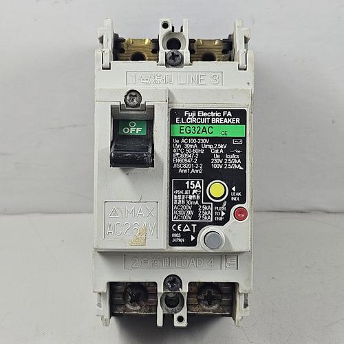 Jual FUJI EG32AC ELCB 15A 30mA 2P 1Phase 220V 3/4HP Motor Circuit ...