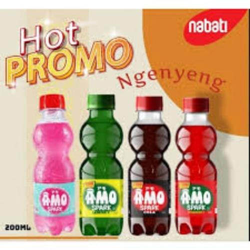 Jual AMO SPARK CSD MINUMAN SODA BERKARBONASI COLA 200 ML - Strawbery ...