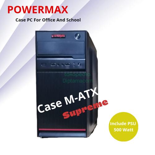 Jual Casing PC M ATX Powermax Include PSU 500 Watt - Kab. Gresik ...