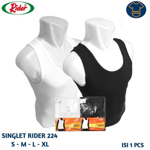 Jual Singlet pria RIDER R224B VEST | RIDER 224 - Putih, M - Jakarta ...