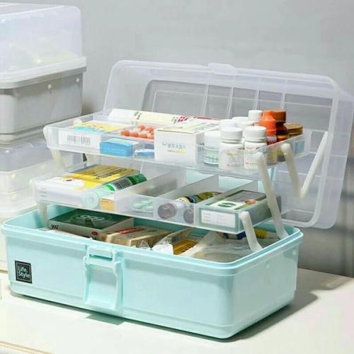 Jual Kotak Obat P3K Susun 3 Tingkat Storage Box Multi Layer Besar ...