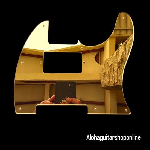 Jual Custom Pickguard Telecaster Humbucker Jim Root Style Mirror Gold ...