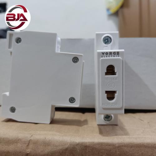 Jual Panel Stop Kontak Din Rail / Dinrail AC 220V up to 250V 16A 2Pin ...