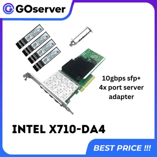Jual Intel X710 DA4 Ethernet 10gbps sfp+ quad port server adapter ...