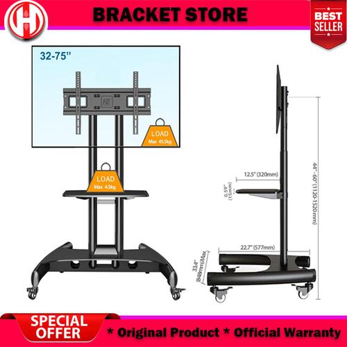 Jual Bracket Standing TV Braket stand 80 75 70 65 60 55 50 43 32 inch ...