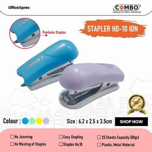 Jual Stapler Mini HD-10 ION / Hekter Kecil CHD 10 ION / Alat Staples No ...